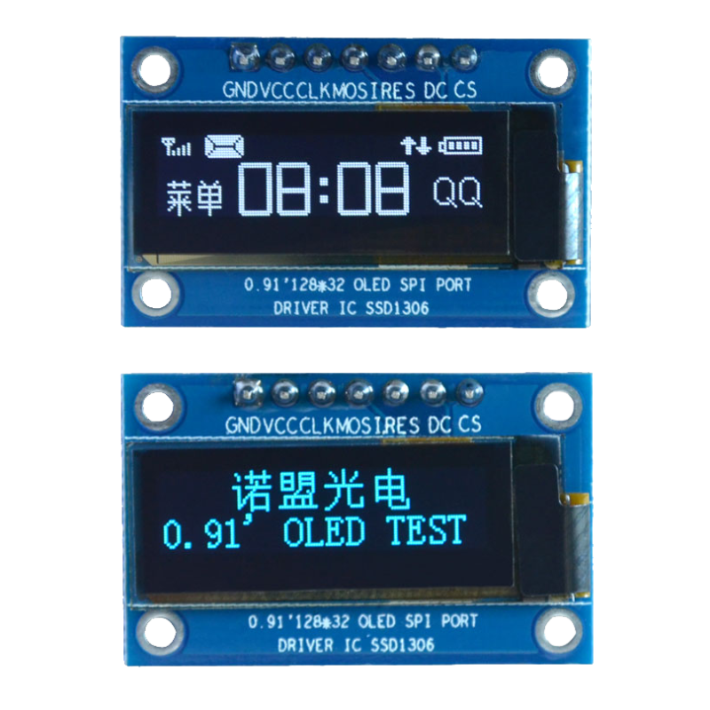 OLED 0.91 inch OLED Module White 128x32 IIC / SSD1306